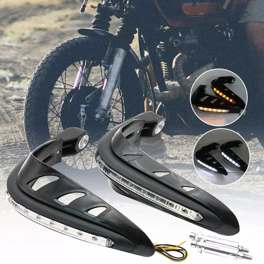 Motorcycle Off-Road Vehicle Handguard with Light Windshield Handlebar ...