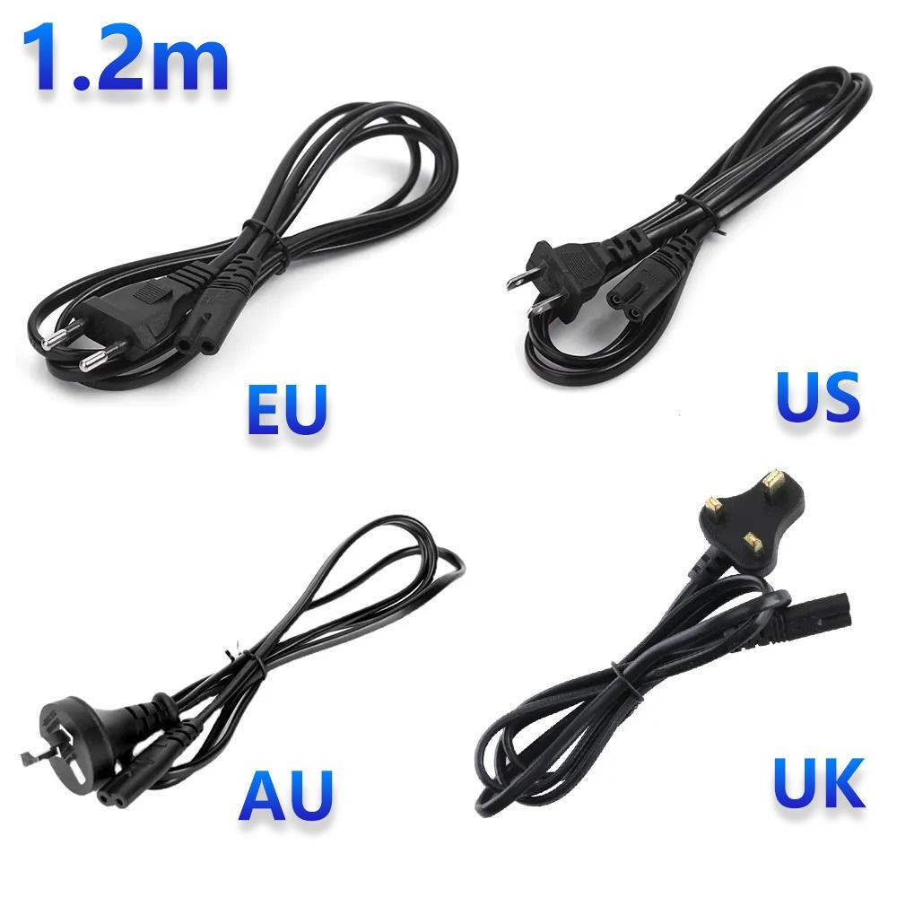 1.2m EU US AU UK Power Cable Euro Plug IEC C13 AC Power Supply Cable ...
