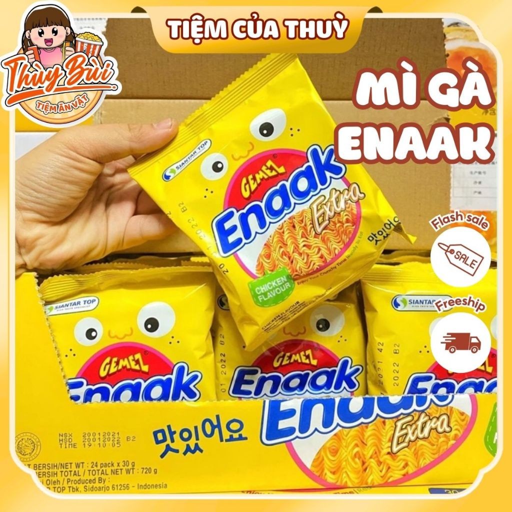 Enaak Indonesian children's noodles instant grilled chicken flavor (30G ...