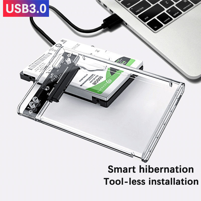 external hard disk case 2.5 inch free sata to usb 3.0 cable transparent ...
