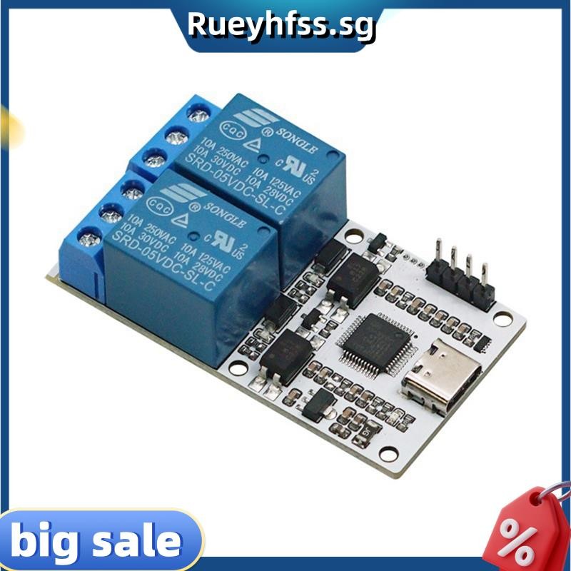 Relay Module USB to CH340 Serial Control Relay Module Optocoupler ...