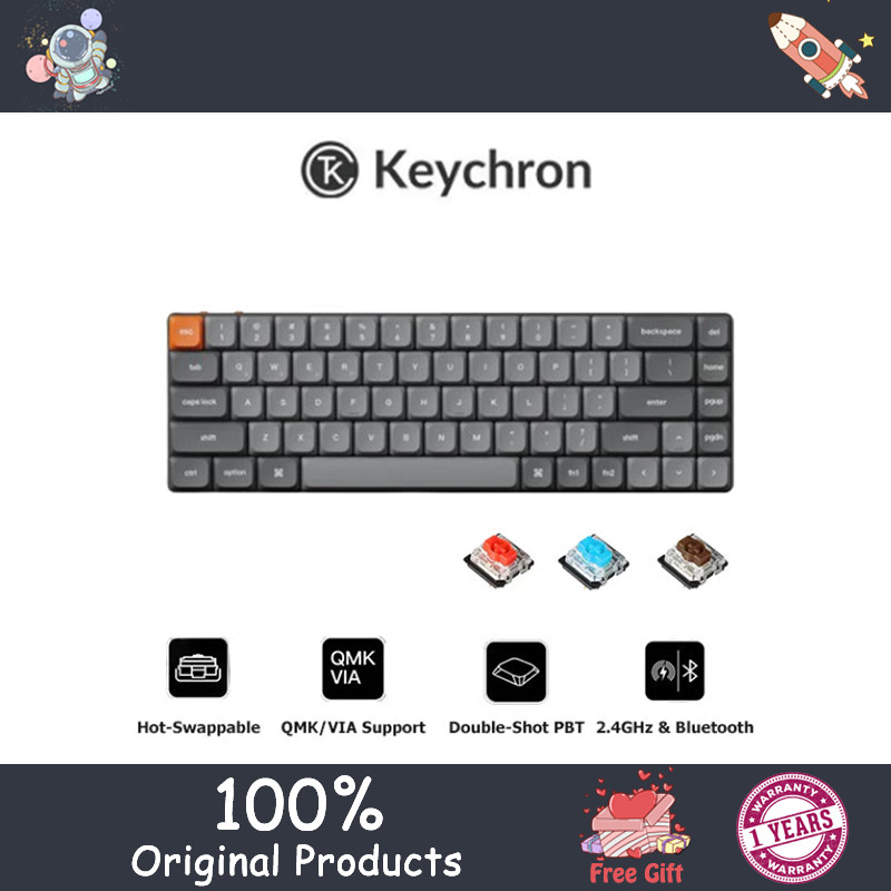 Keychron K7 Max QMK/VIA Wireless Custom Mechanical Keyboard | Shopee ...