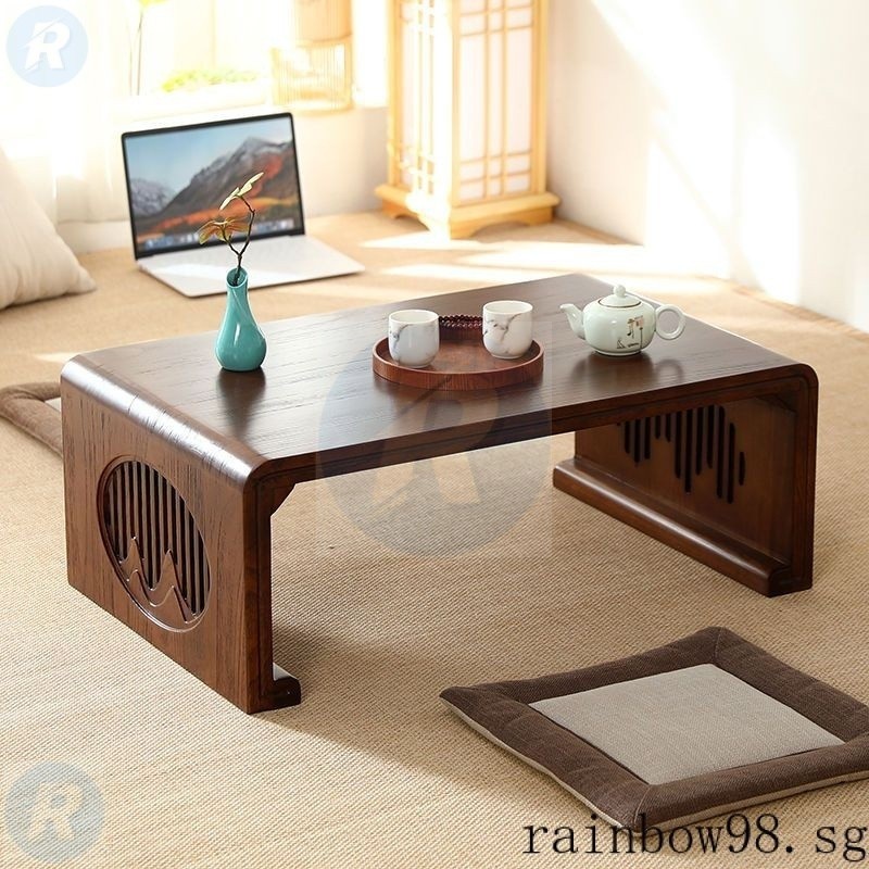 Tatami Table Bay Window Small Coffee Table Tea Table Solid Wood Rural ...