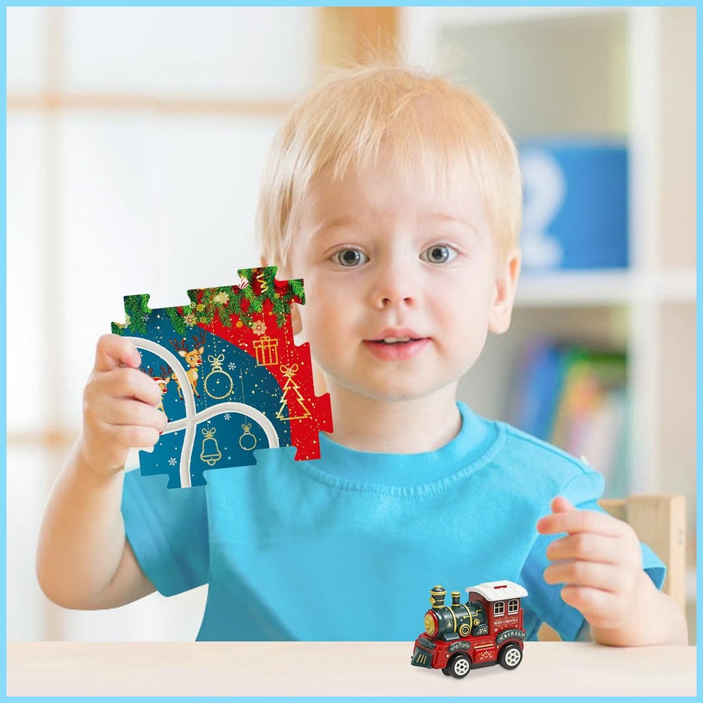 Puzzle Track Car Play Set Cartoon Car Track Toy Puzzle Rail Car ...