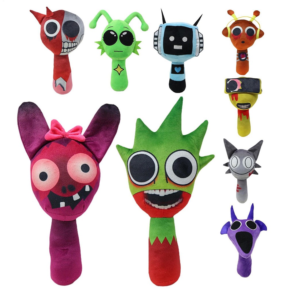 Sprunki Plush Anime Characters Plush Doll Cartoon Toys Cartoon Stuffed ...