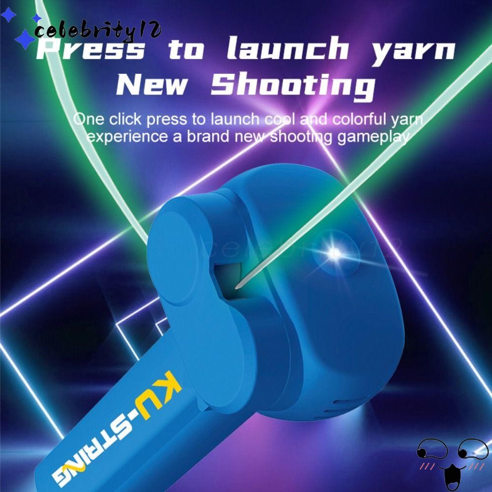 CELEBRITY12 Glow-in-the-Dark Rope Launcher, with Color Light Fidget Toy ...