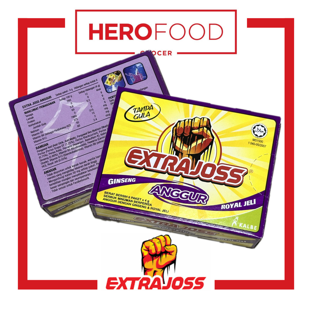 EXTRAJOSS Anggur Energy Drink (10 Box / 60pcs) | Shopee Singapore