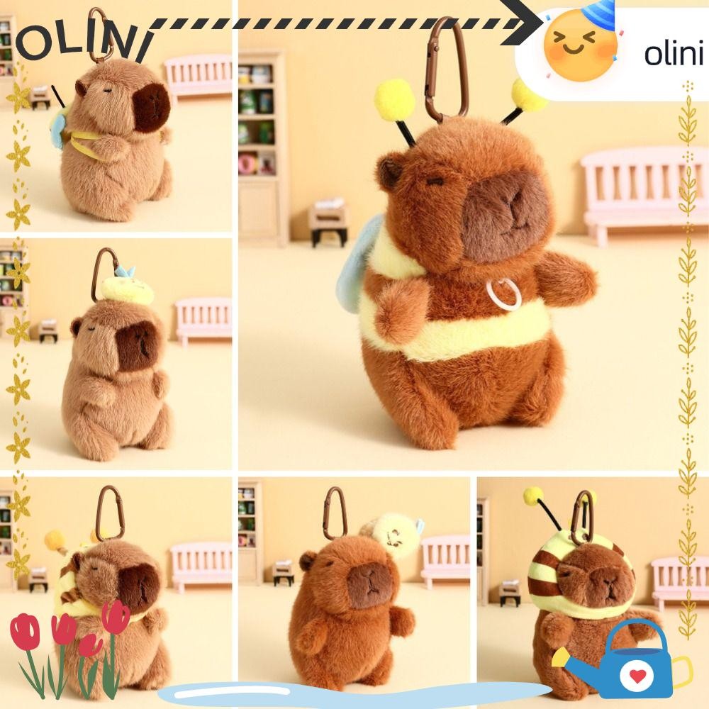 OLINI Capybara Keychain, Bee Capybara Guinea Pig Capybara Toy, with ...