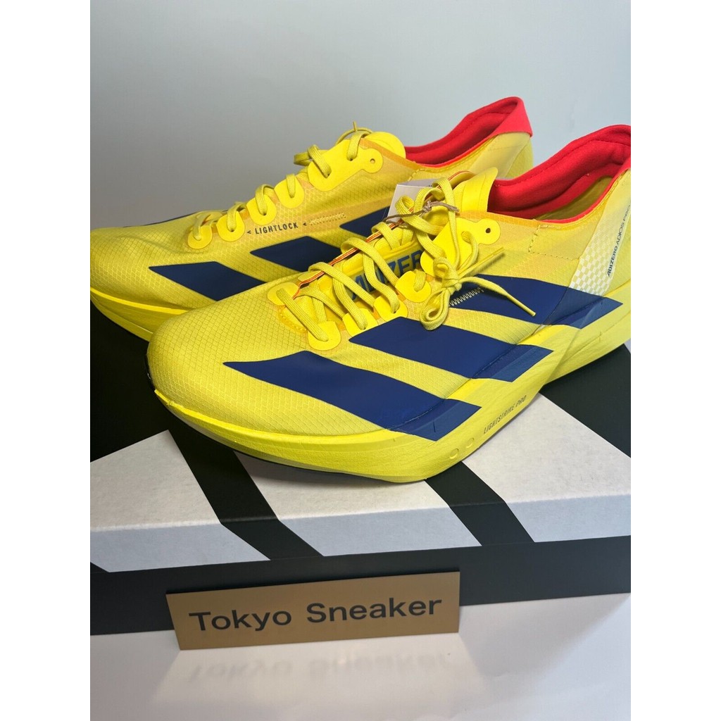 adidas Adizero Adios Pro 4 JR6373 Pure Sulfur Lucid Blue Men'sAuth ...