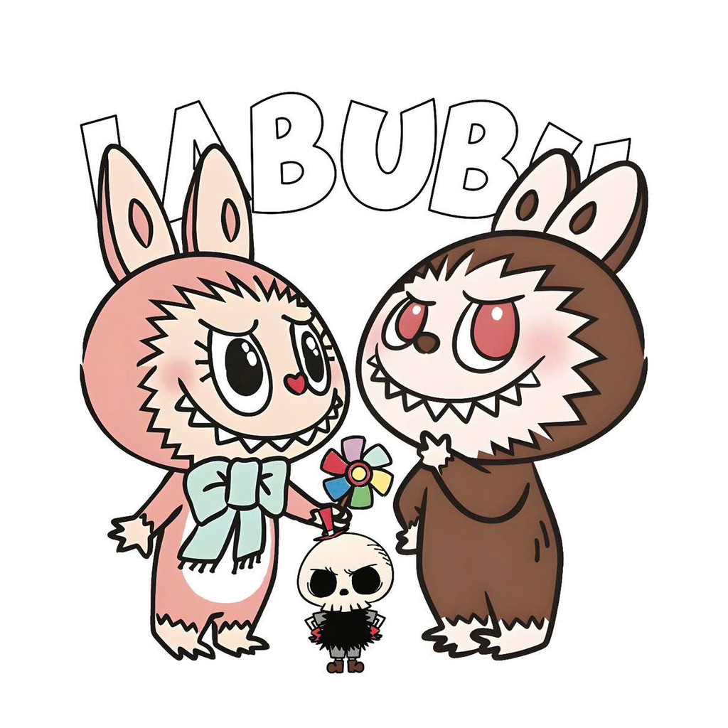 Labubu cute (180gsm thick paper, free sample picture) A4 A5 Coloring ...