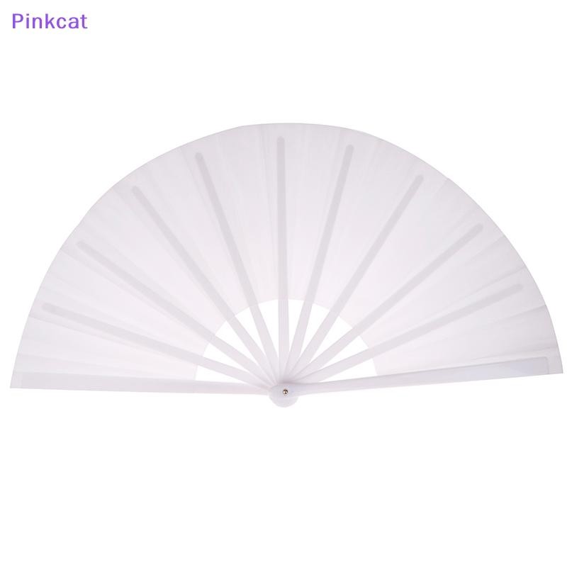Pinkcat Chinese Martial Arts Kung Fu Fan Tai Chi Dance Fan Plastic ...