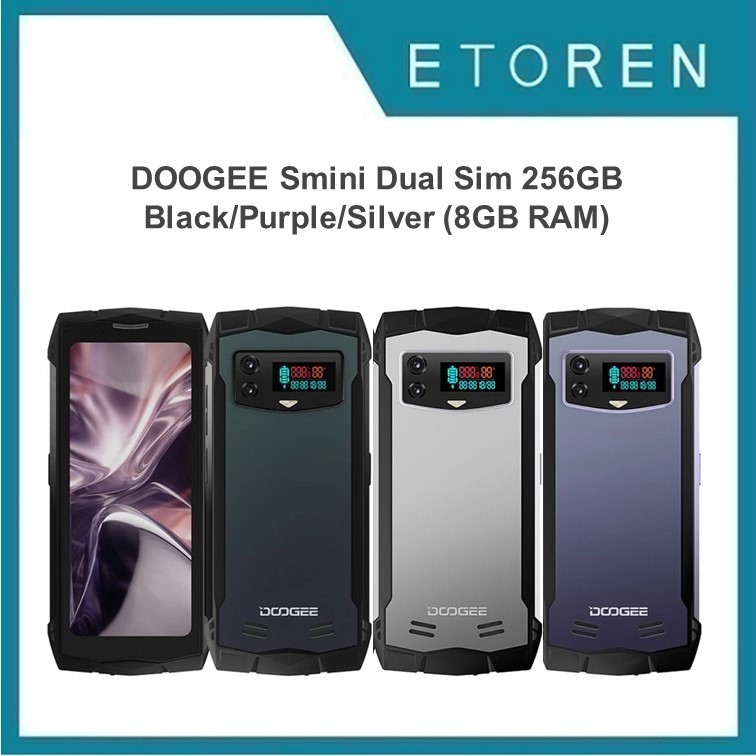 DOOGEE Smini Dual Sim 256GB Black/Purple/Silver (8GB RAM) | Shopee ...