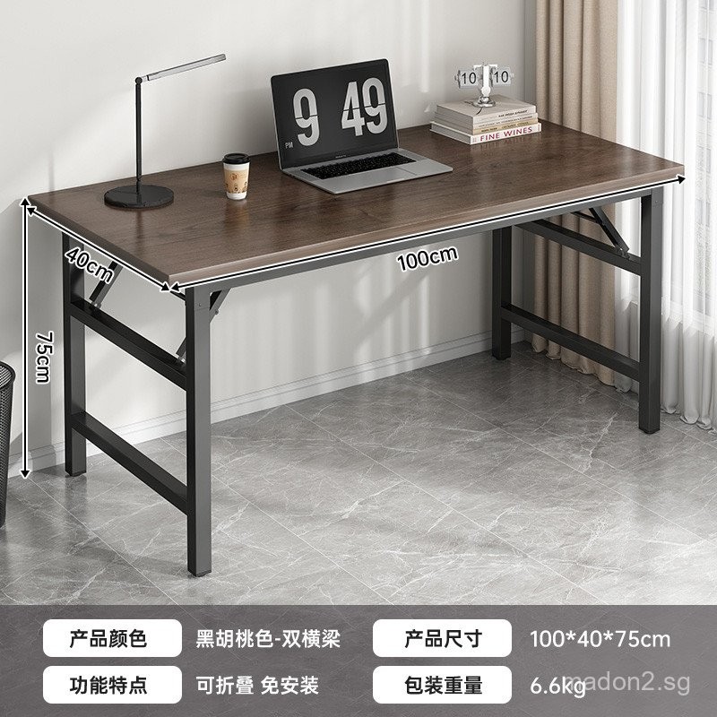 Foldable Computer Desk Home Desk Bedroom Folding Table Rental House ...