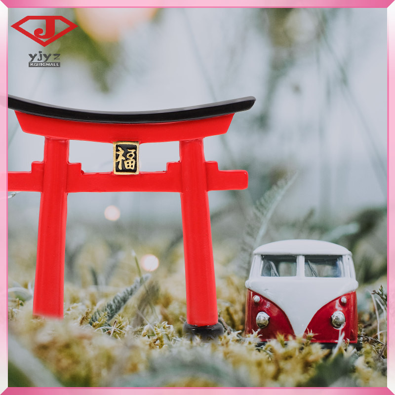[READY STOCK] Japanese Torii Gate Decor Shrine Miniature Sand Table ...