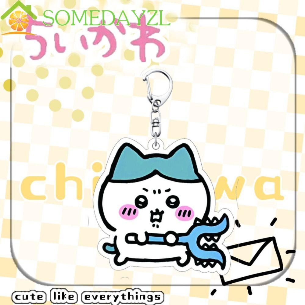 SOMEDAYMX Anime Chiikawa Keychain, Momonga Rakko Chiikawa Pendant ...
