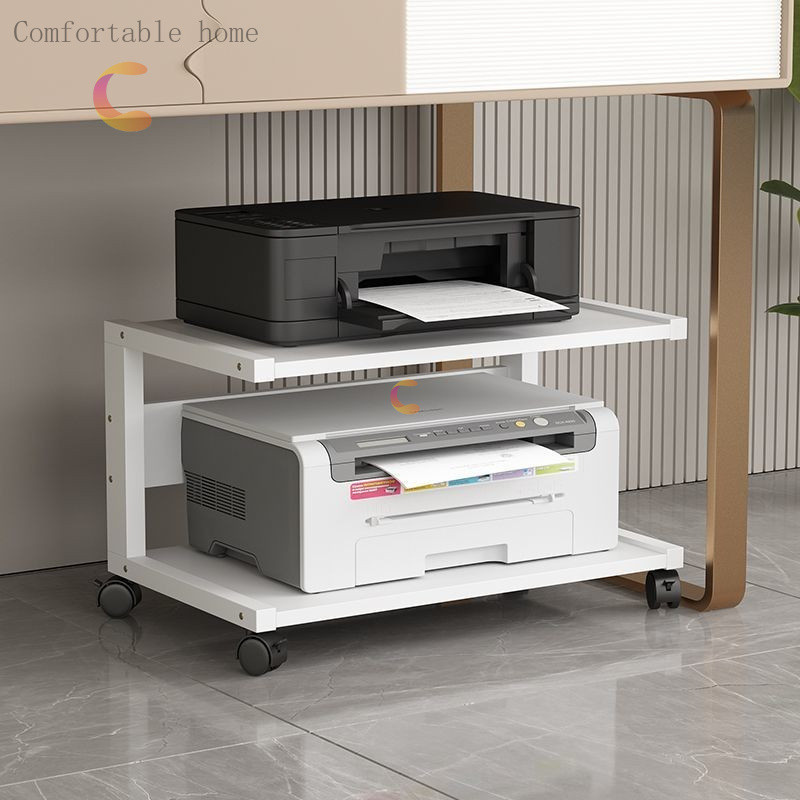 Under Desk Printer Storage Rack Office File Organizer Stand Mainframe ...