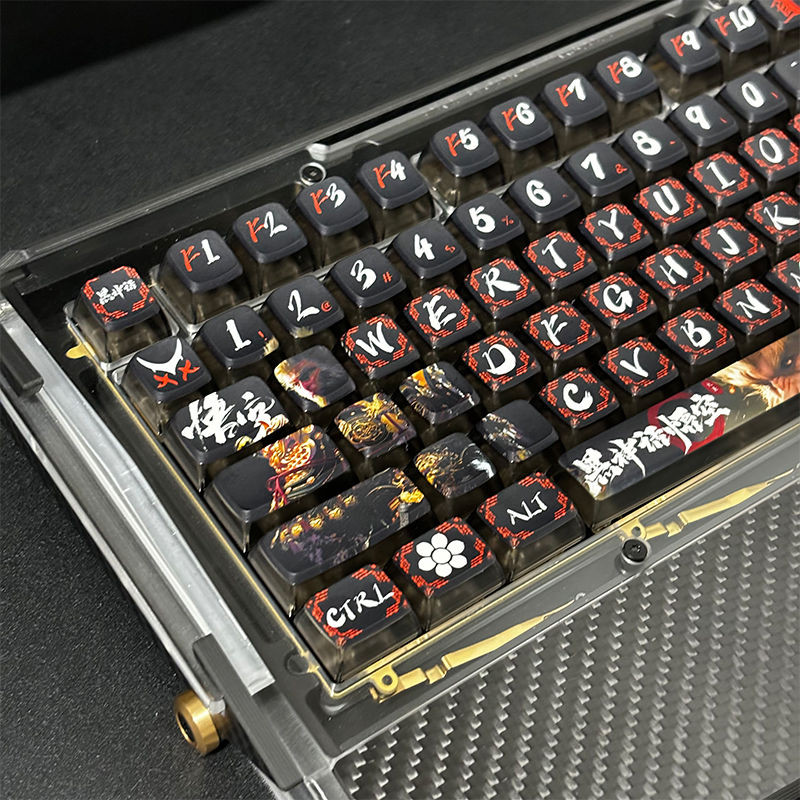 【Great Beauty Transparent Hat】Black Myth Wukong Mechanical Keyboard Hat ...