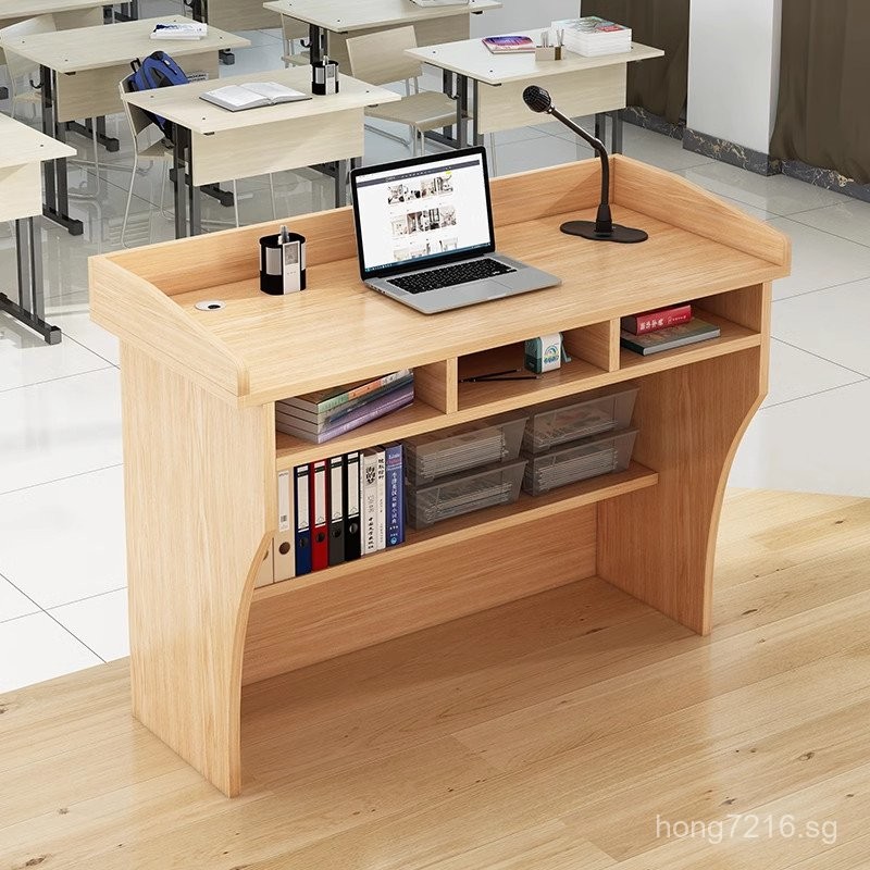 Podium Simple Teacher's Desk Reception Desk Speaker's Platform ...
