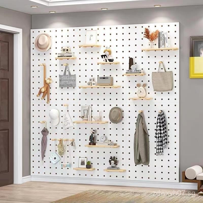 Solid Wood Wire-Wrap Board Customized Wall Storage Rack Living Room ...