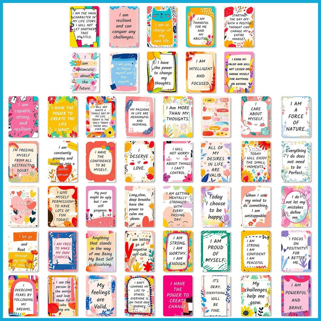 Workplace Appreciation Cards 50X Motivational Quote Cards Gratitude ...