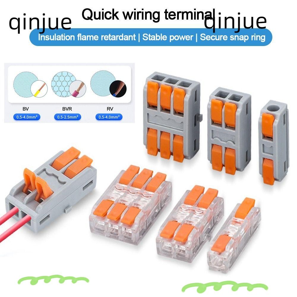 QINJUE Quick Terminal Block, Mini Universal Wire Connector, Quick ...