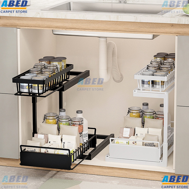 Kitchen Rack Kitchen Shelf under Sink Organizer Pull Out Cabinet ...
