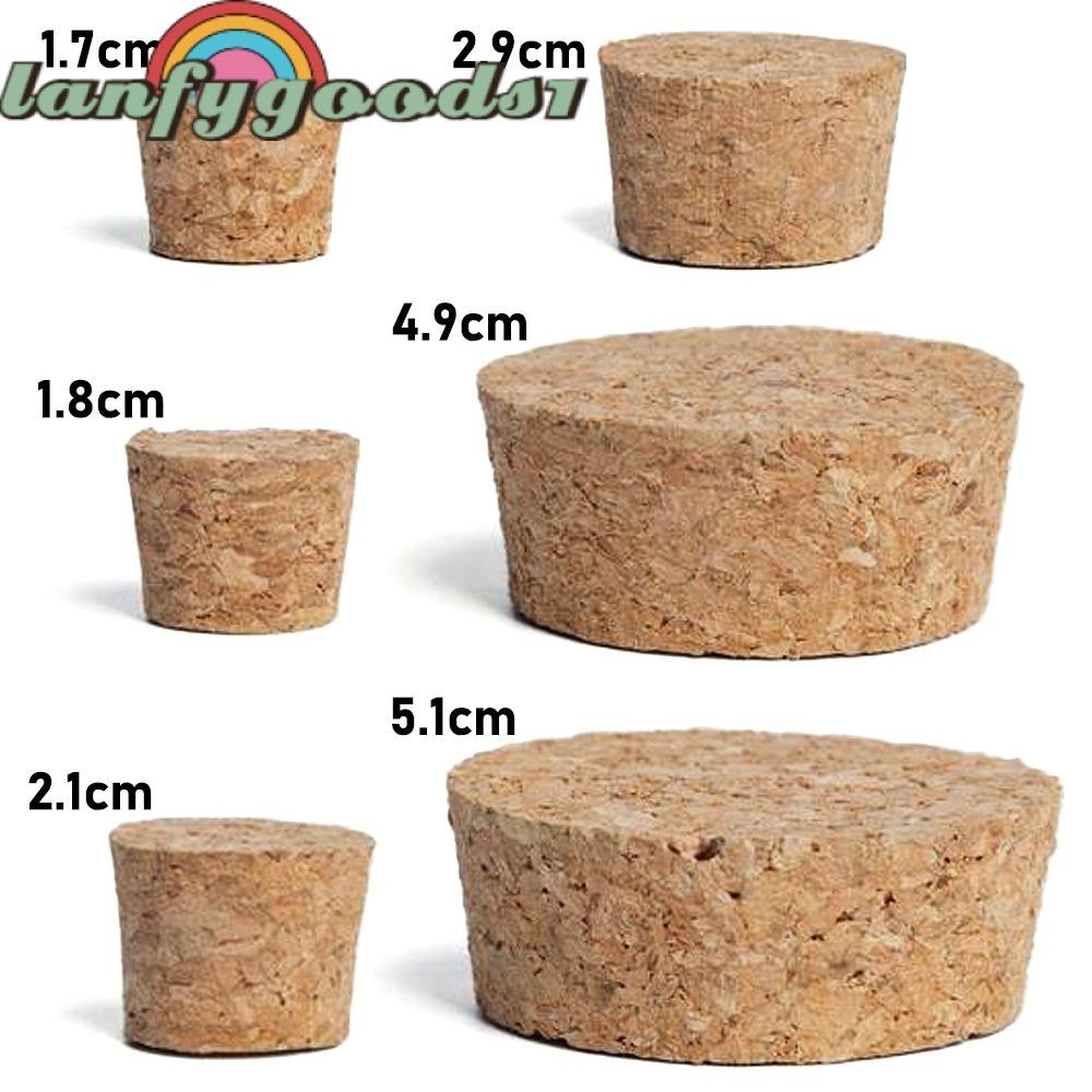LANFYGOODS1 Tapered Cork Plugs, Straight DIY Wooden Wine Corks, Wood ...