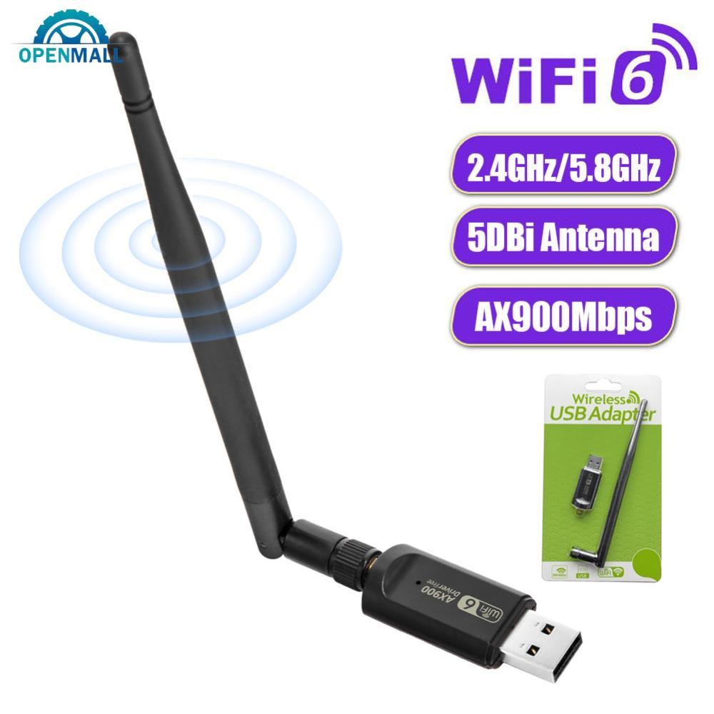 OPENMALL USB WiFi Adapter Dual Band Bluetooth 5.3 2 in 1 Wi-Fi 6 Dongle ...