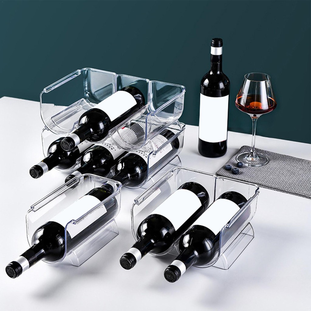 Wine Racks Countertop Stackable Water Bottle Storage Rack Countertop ...