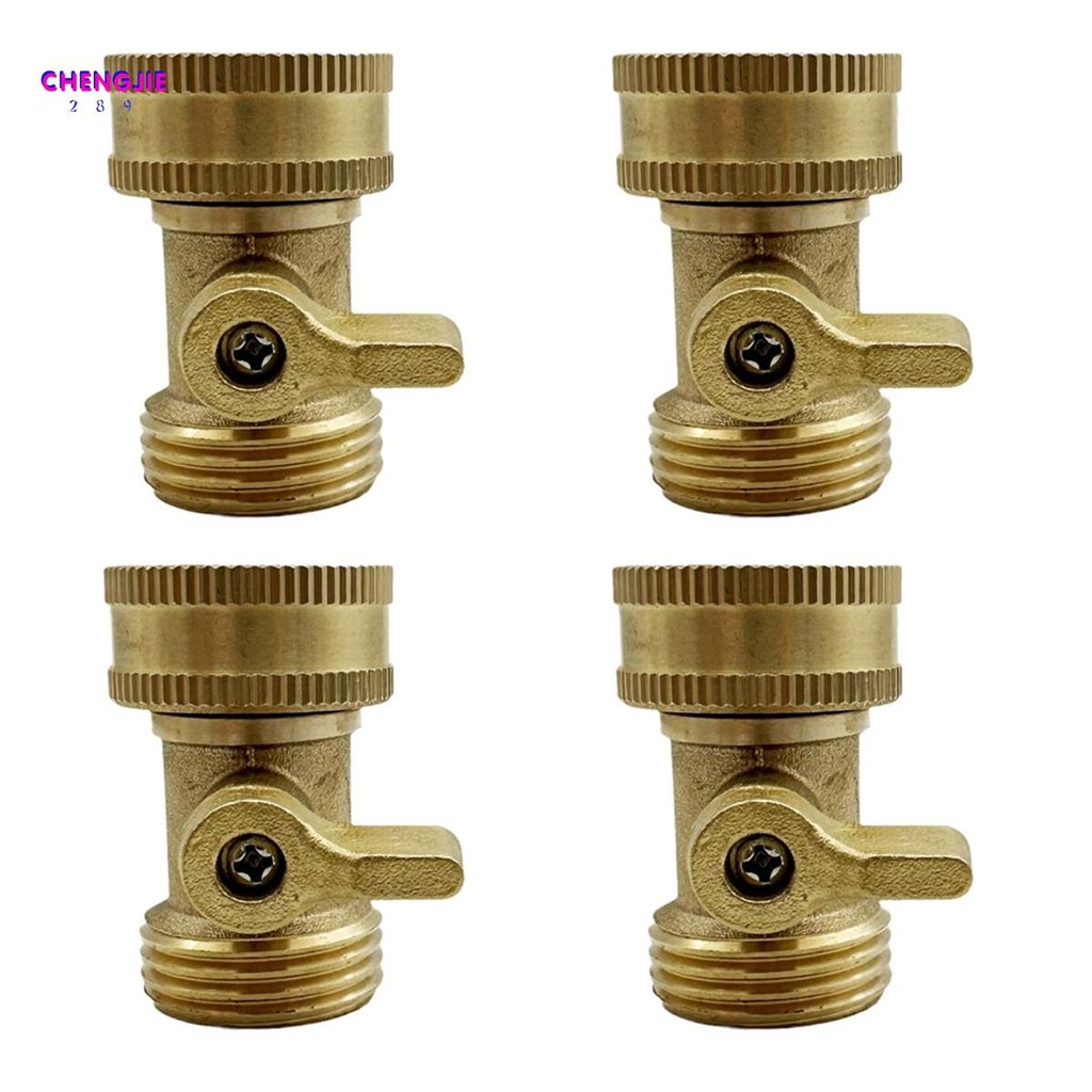 Brass Garden Hose Stop Valve, Heavy Duty 3/4 Inch Solid Brass Garden ...