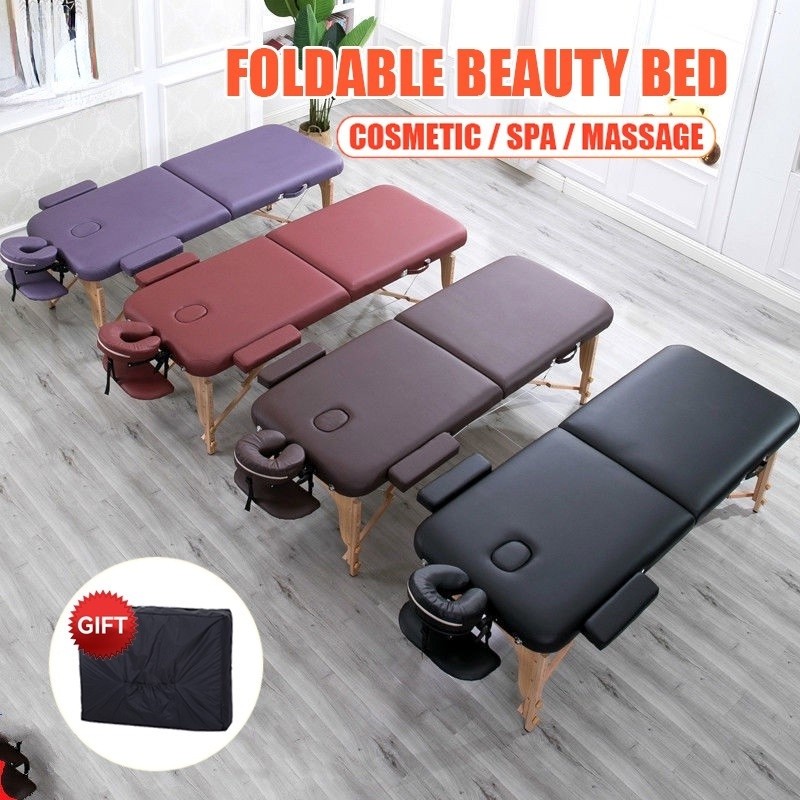 Foldable Table Portable Massage Tablebeauty Skin Care Bed | Shopee ...