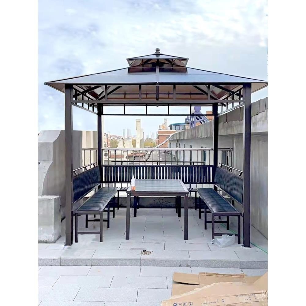 Outdoor Pavilion Garden Courtyard Villa Tent Four-Corner Pavilion ...