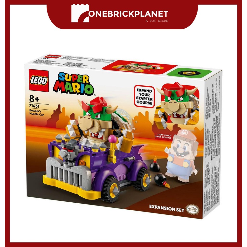 LEGO 71431 Super Mario - Bowser's Muscle Car Expansion Set | Shopee ...