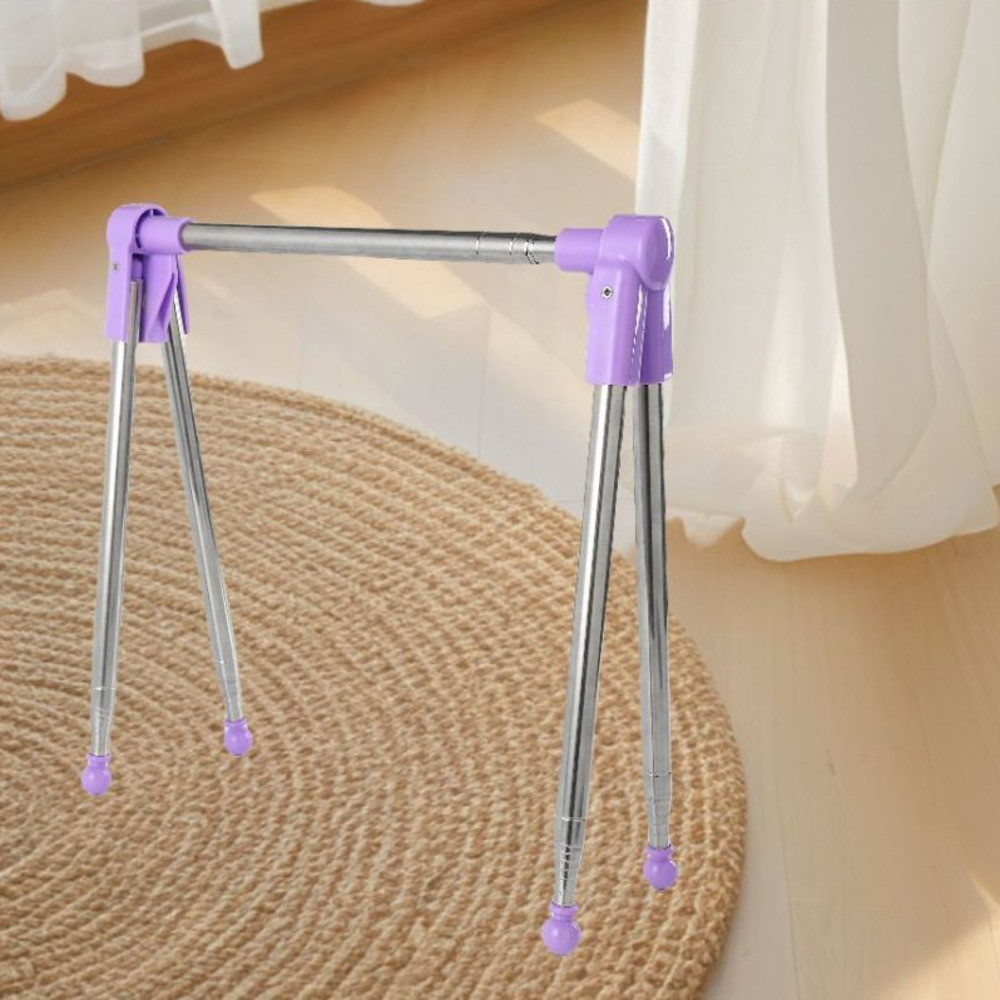 Scalable Folding Clothes Rack Indoor Stainless Steel Clothes Rack ...