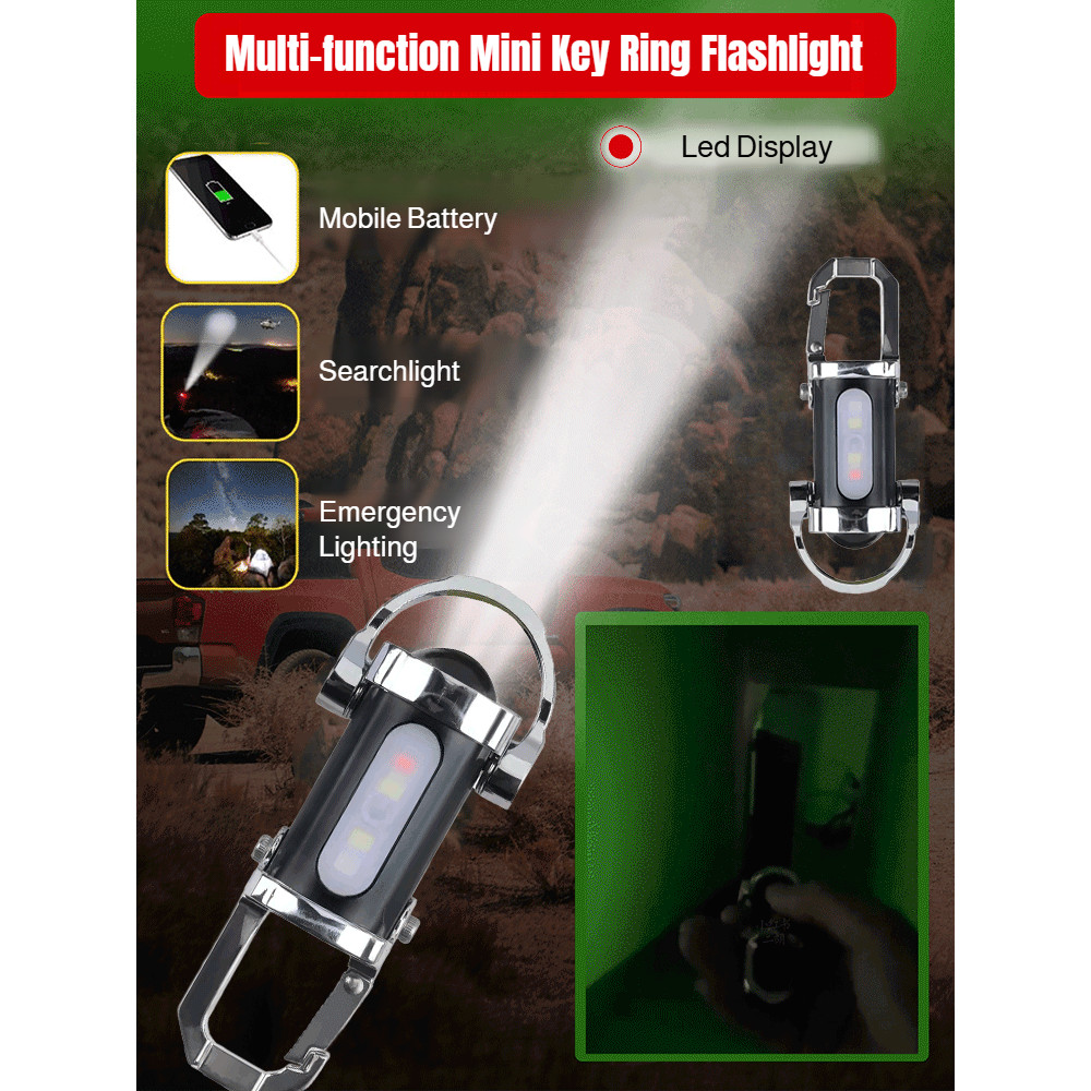 🔦Multi-function Keychain Light/Waterproof Mini Key Chain Flashlight ...
