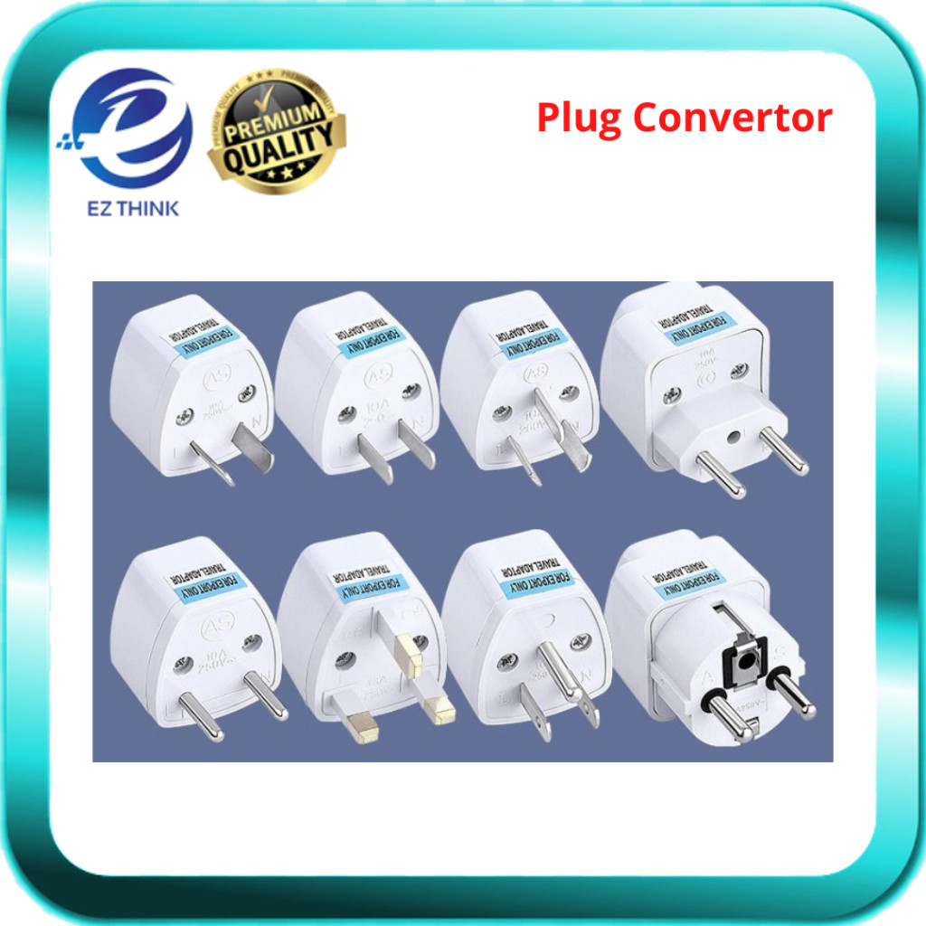 3 Pin-2 Pin Adapter Plug Universal Travel Adapter Power Converter US EU ...
