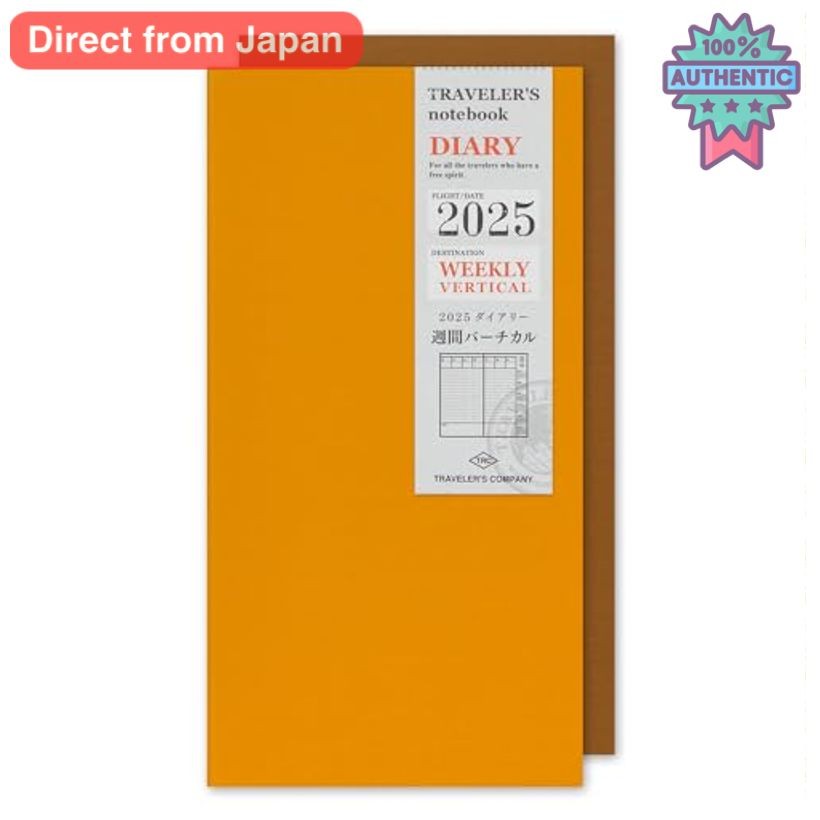 Traveler's Notebook Inserts 2025 A5 Slim Vertical 14483006 (Starts ...
