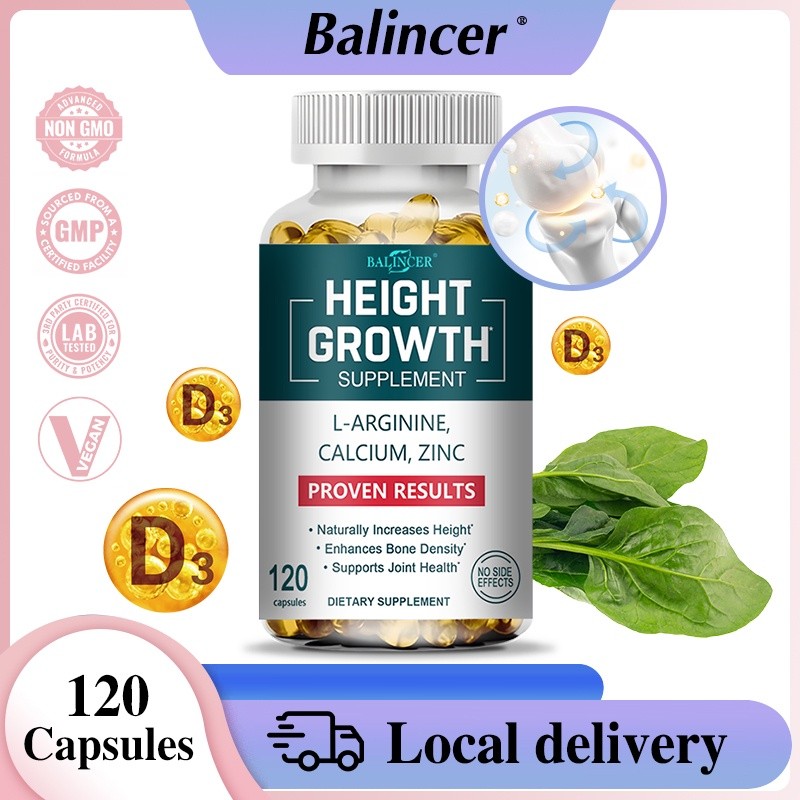 Balincer Bone Growth Boosting Supplement Naturally Improves Height, Improves Bone Density and ...