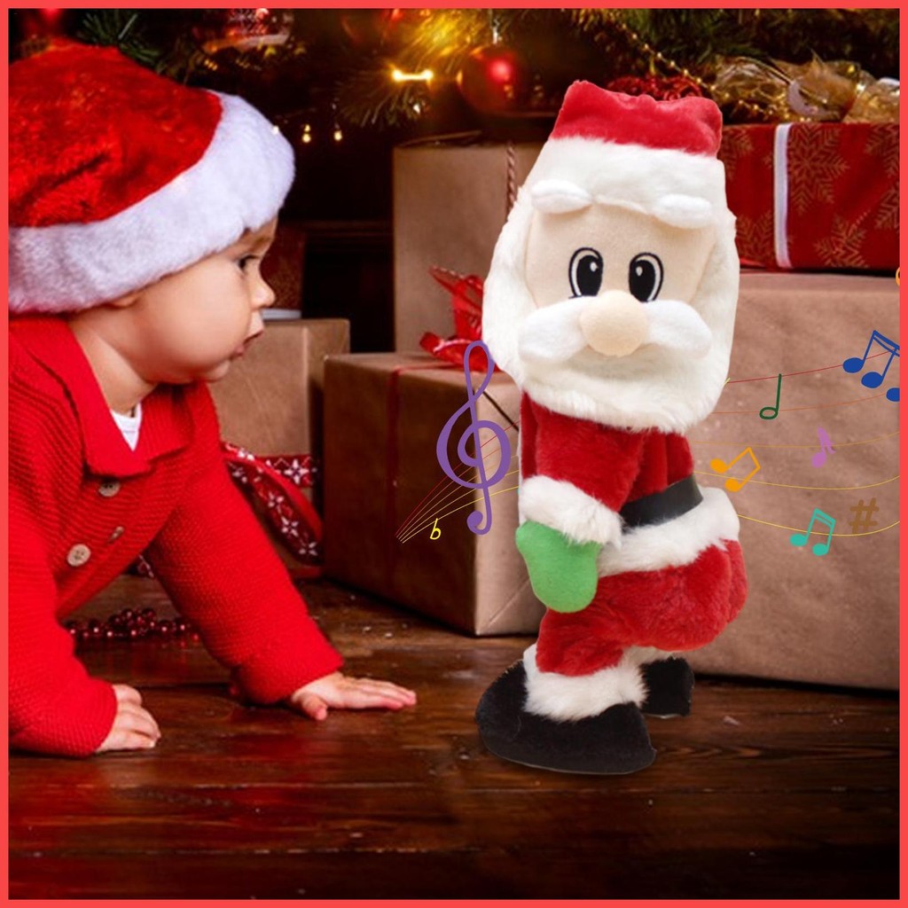 Dancing Santa Toy 2024 Christmas Santa Claus Figure Christmas Singing ...