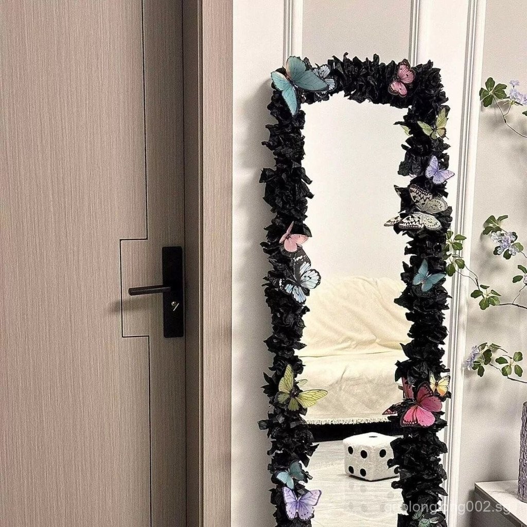 Black Mg Tissue Paper Three-Dimensional Butterfly Mirror Edge ...