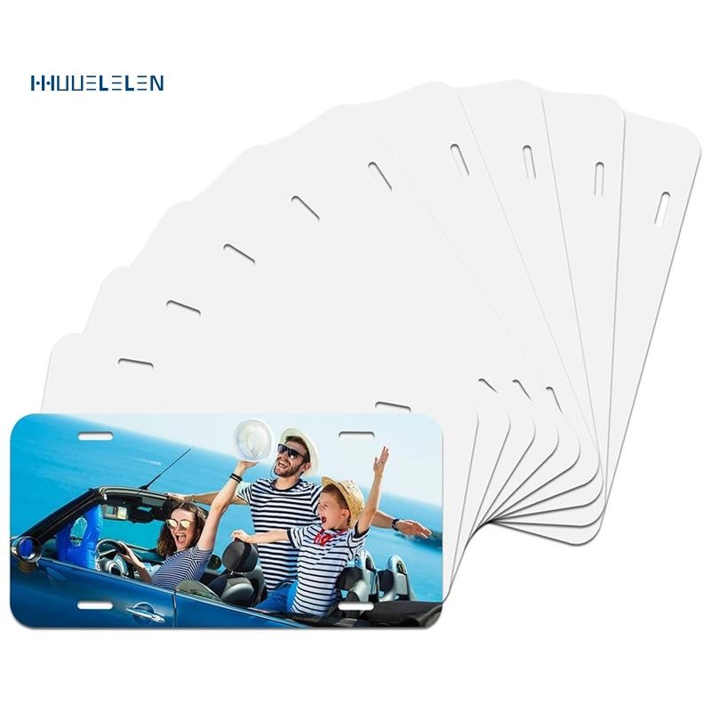 10 Pack Sublimation License Plate Blanks,Thickness 0.65mm Heat Thermal ...
