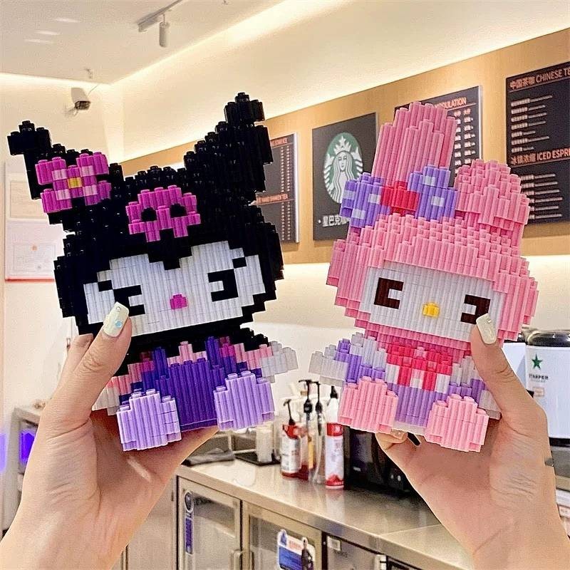 Couple Models Compatible with Lego Clow M Melody Building Blocks Kitty ...