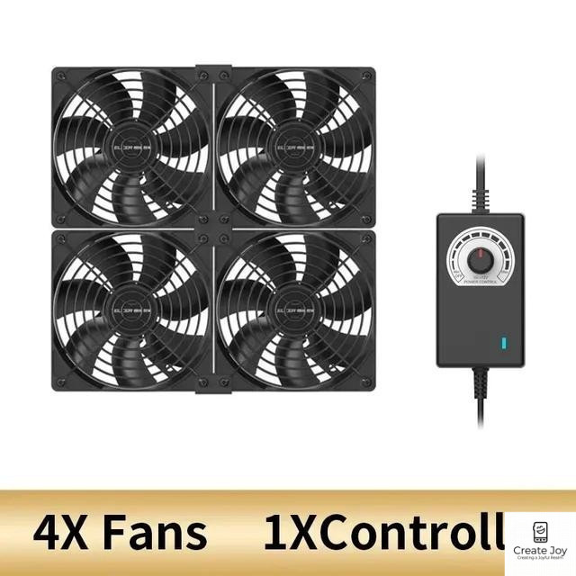 120mm 3000RPM Fan Cooling with Controller 12cm 12V 220V Btc Machine ...