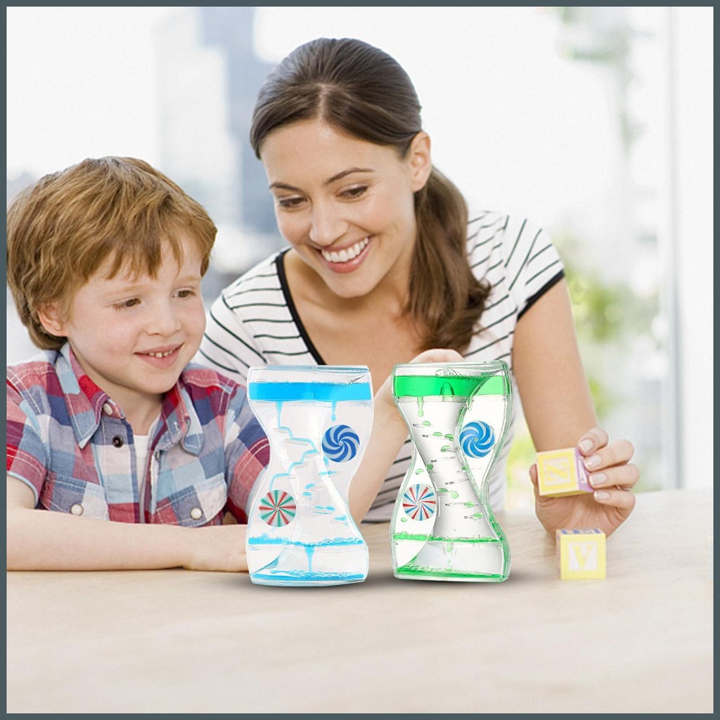 Liquid Timer Table Decoration Decoration Hourglass Rotating Windmill ...