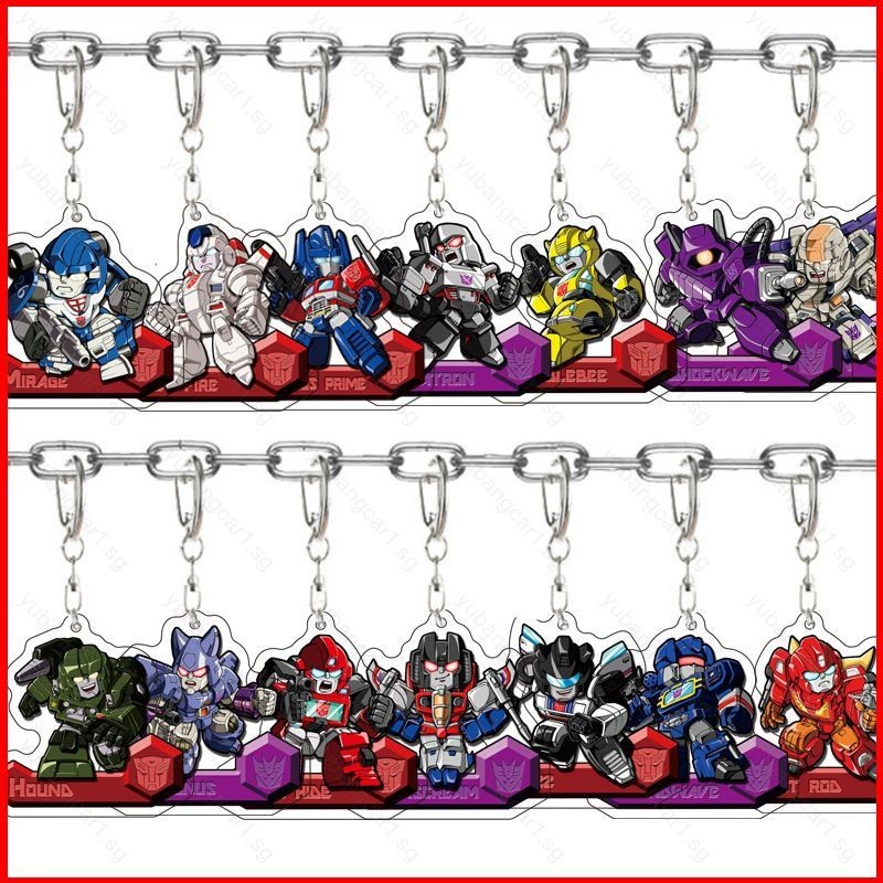 INS Transformers Autobots Optimus Prime Bumblebee Megatron acylic key ...