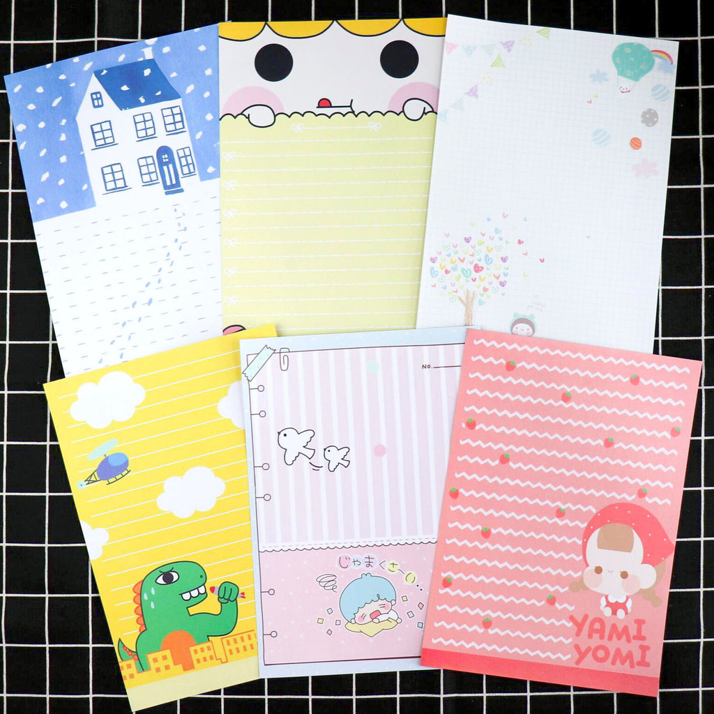Korean Style Cute Cartoon Letter Paper Love Letter School Celebration ...