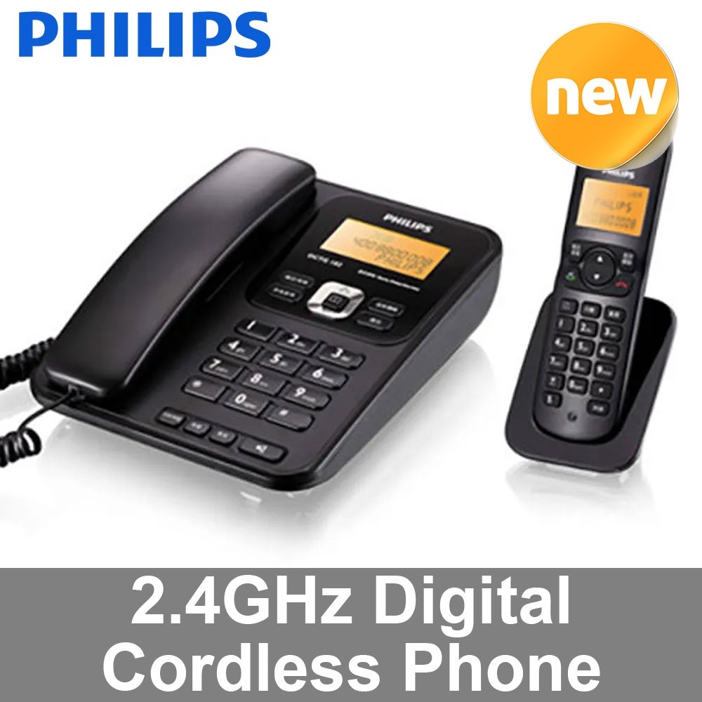 PHILIPS DCTG182 2.4GHz Digital Cordless Phone Handy Home Telephone ...