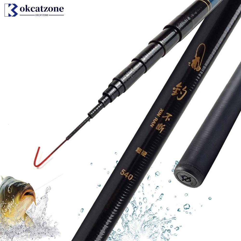 OKCATZONE 1Pc Super Hard Frp Fishing Rod Multi-Section Retractable ...