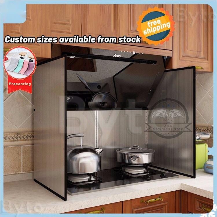 Byto Kitchen 304 oil baffle cover gas stove stainless steel Baffle for ...