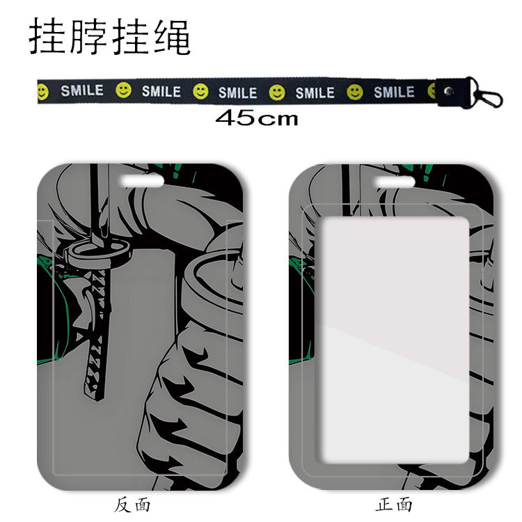 One Piece Zoro DIY Student Card Set Campus Card Bus Card Holder Factory ...